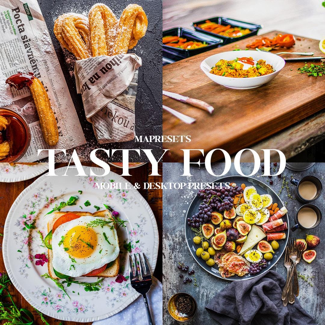 70 FOOD BUNDLE Lightroom Mobile and Desktop Preset | Clean Food Blogger ...