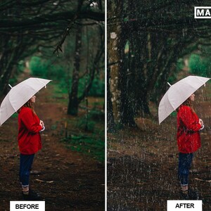 50 FALLING RAIN OVERLAYS Rain Photo Overlays, Rain Photoshop Overlays ...
