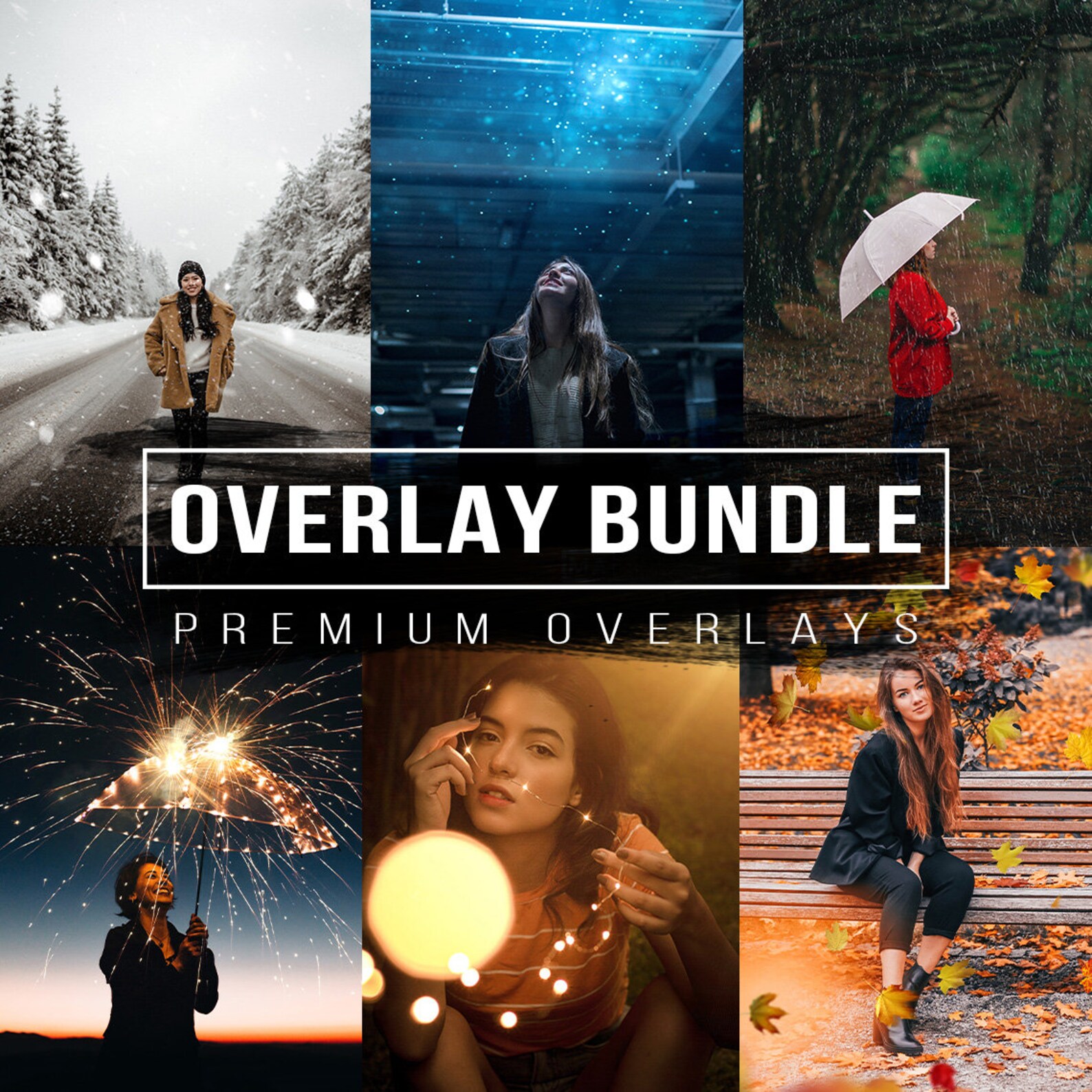 1040 OVERLAY BUNDLE Light Leak Fire Works Film Light | Etsy