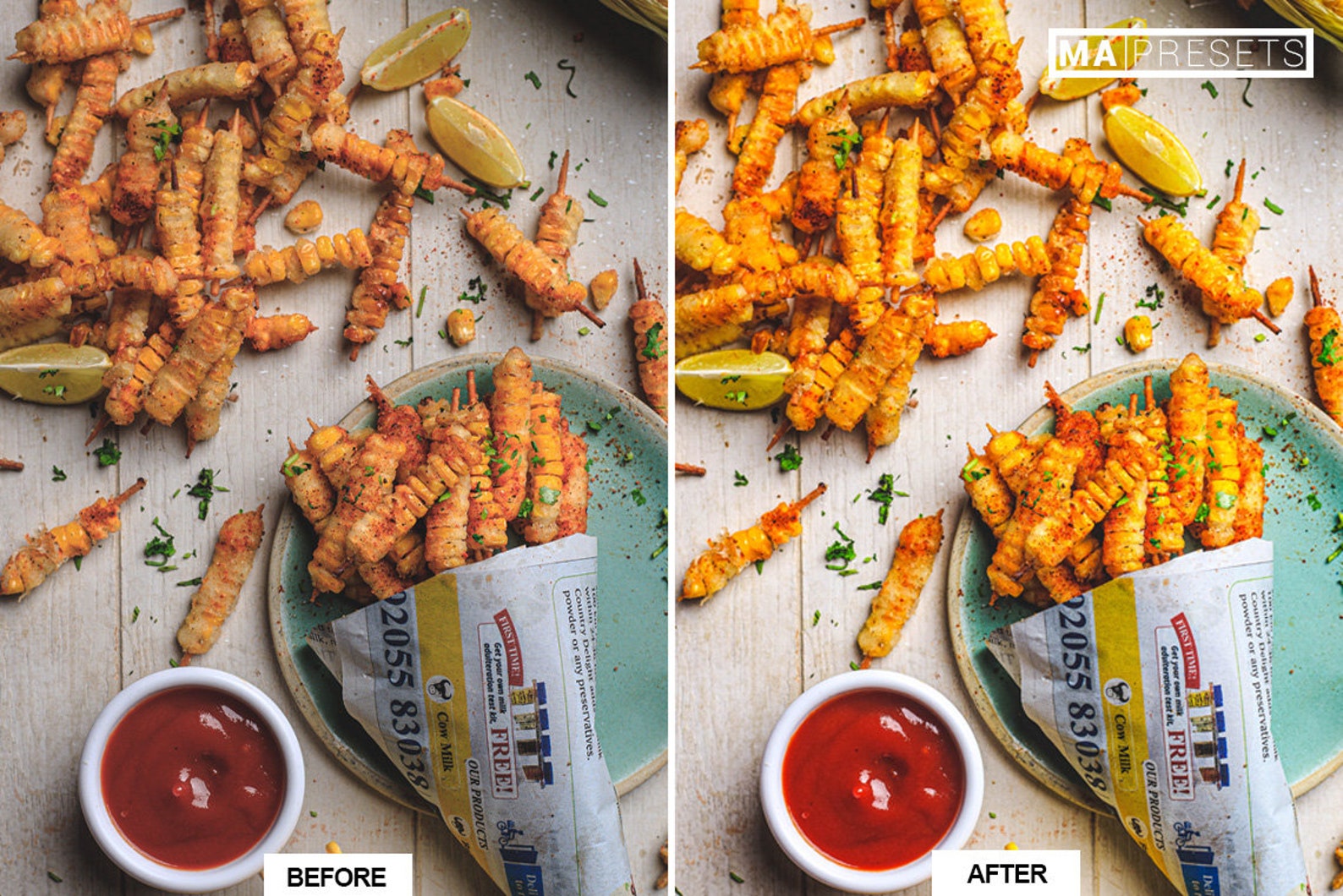 10 BRIGHT FOOD Lightroom Mobile and Desktop Preset Vibrant - Etsy