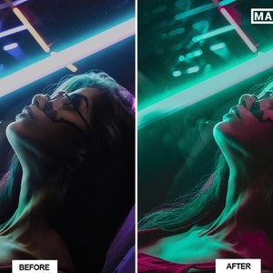 10 CYBERPUNK FILM Lightroom Mobile and Desktop Presets, Night City ...