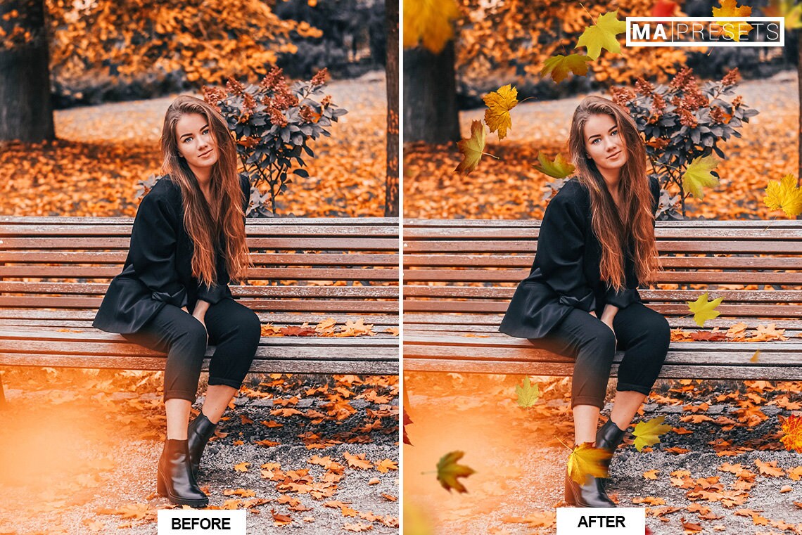 70 AUTUMN OVERLAYS Autumn Photo Overlays for Photoshop - Etsy