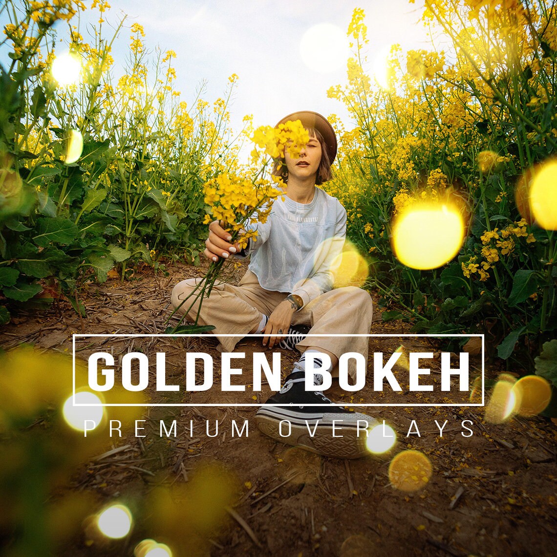 100 GOLDEN BOKEH OVERLAYS Golden Bokeh Lights Overlays for | Etsy