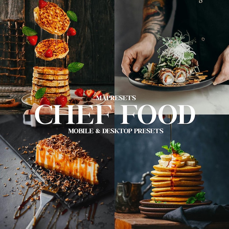 70 FOOD BUNDLE Lightroom Mobile and Desktop Preset | Clean Food Blogger ...