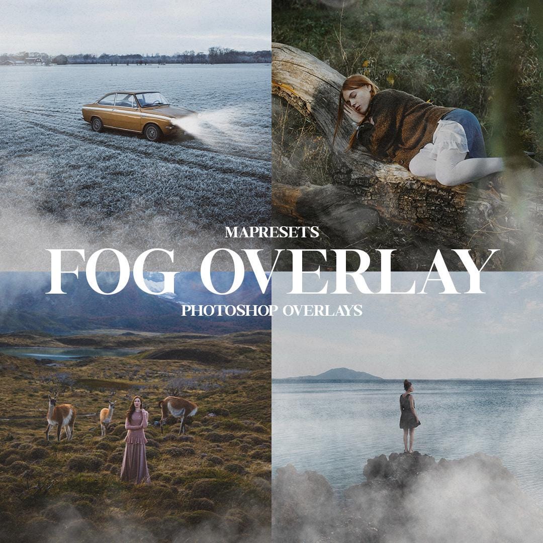 100 FOG OVERLAYS | Fog and Mist Photo Overlays for Photoshop, Realistic ...