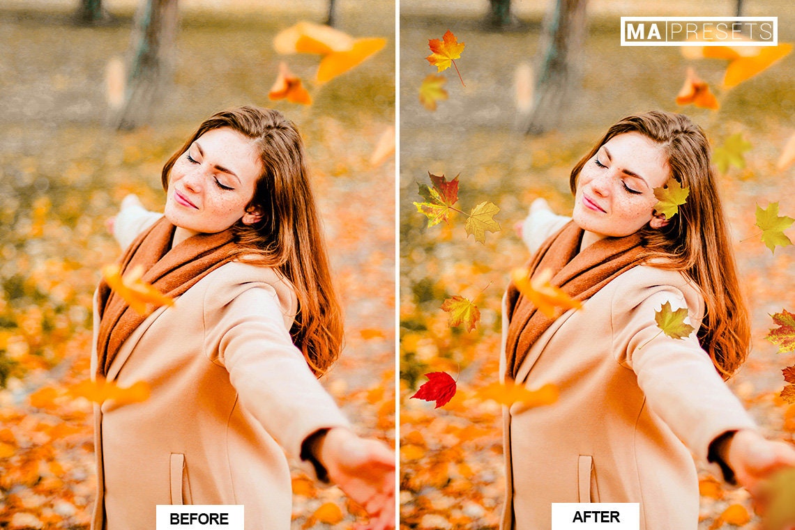 70 AUTUMN OVERLAYS Autumn Photo Overlays for Photoshop - Etsy