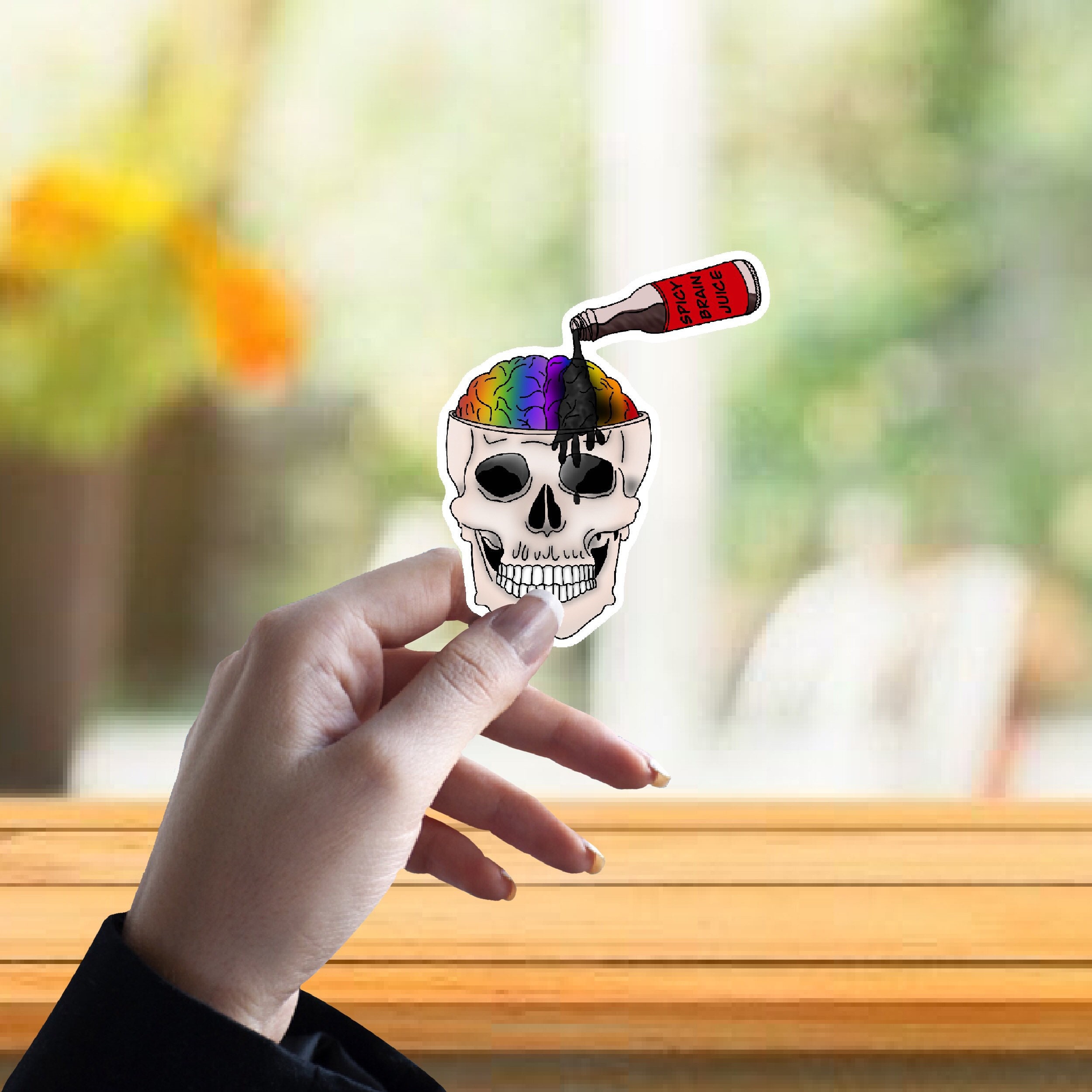 Spicy Brainsticker, Large Sticker, Laptop Decals, Waterbottle Stickers ...