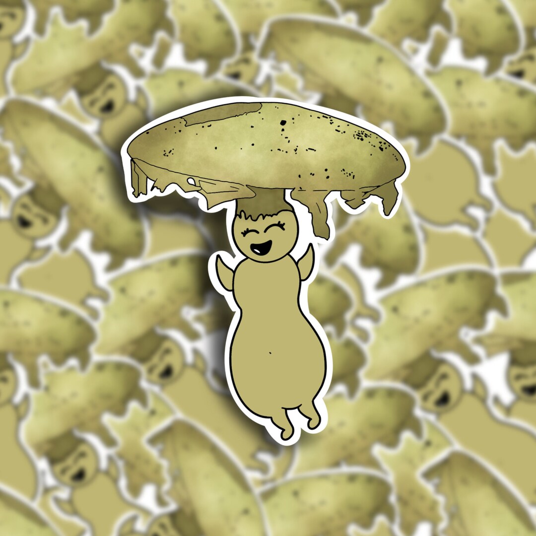 Mushroom Dancer Sticker, Large Sticker, Laptop Decals, Waterbottle ...