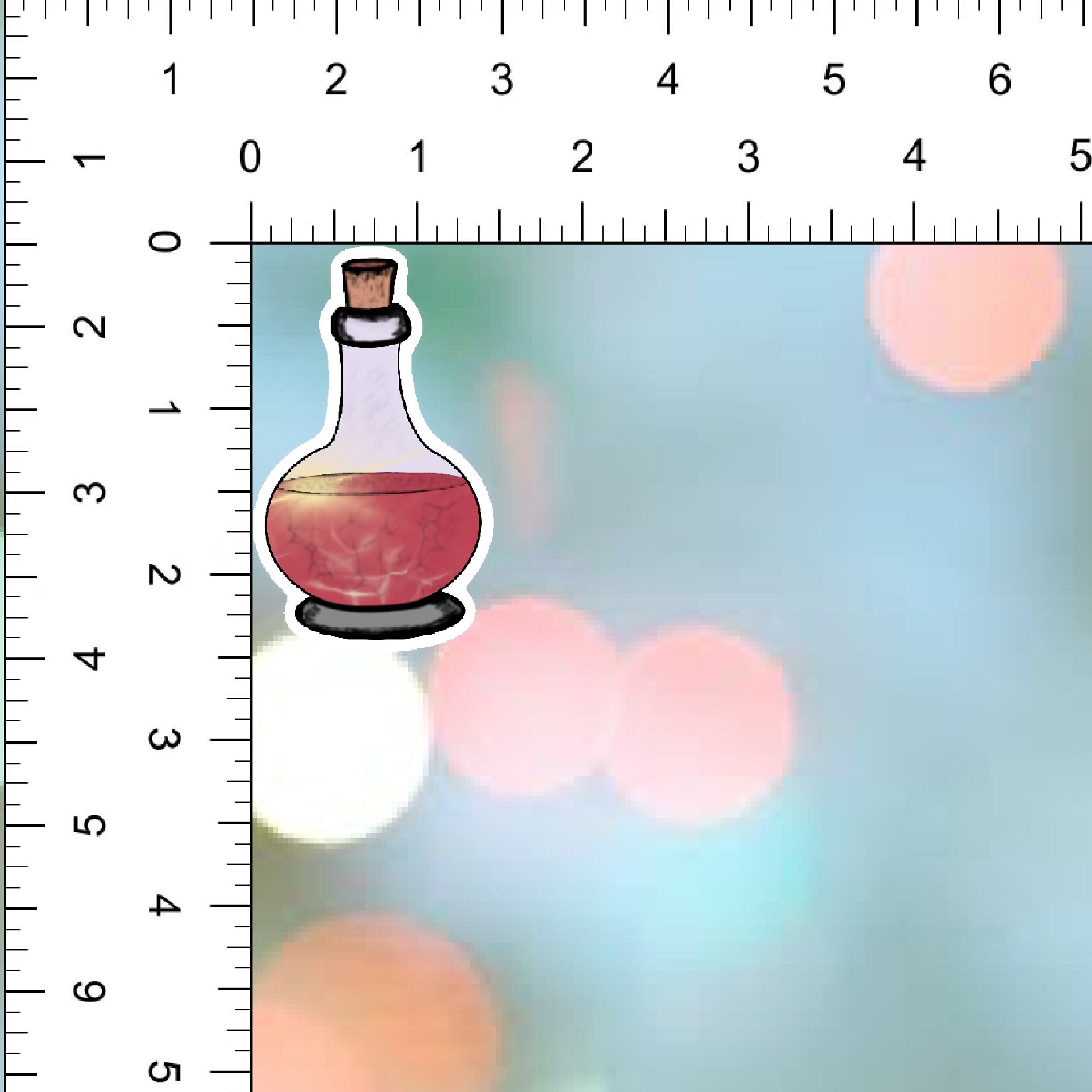 Health Potion Bottle Sticker , Large Sticker, Laptop Decals ...