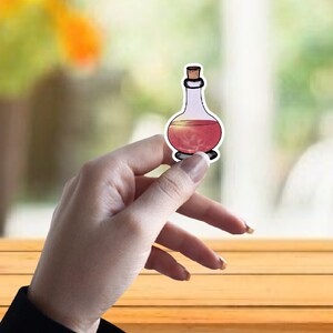 Health Potion Bottle Sticker , Large Sticker, Laptop Decals ...