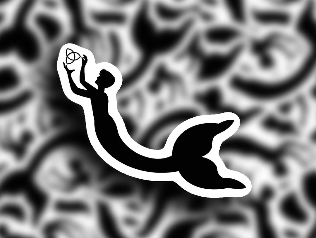 Merman Sticker Large Sticker Laptop Decals Waterbottle - Etsy