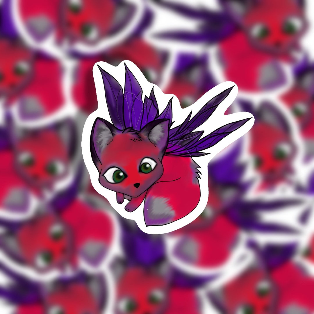 Foxie the Fairy Sticker, Large Sticker, Laptop Decals, Waterbottle ...