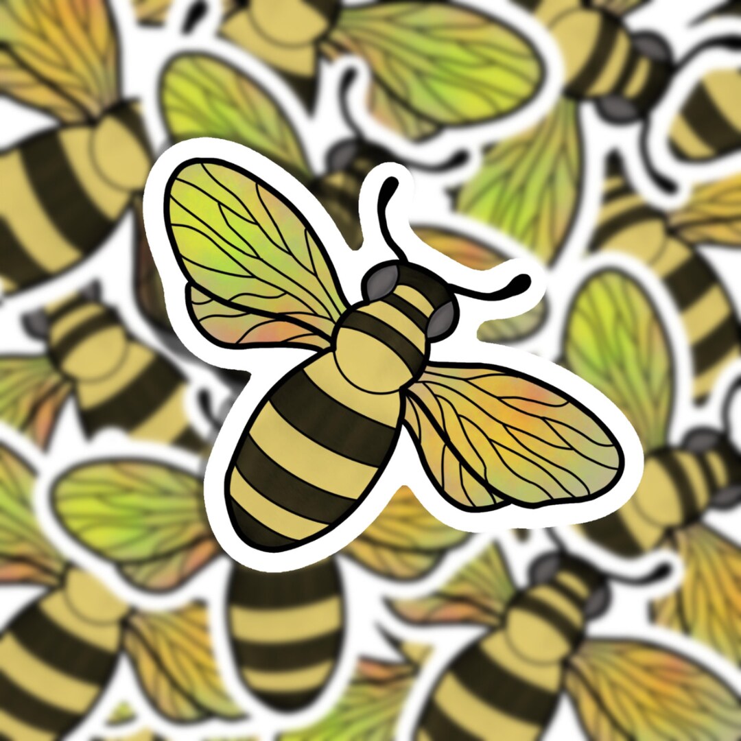 Bee Sticker, Large Sticker, Laptop Decals, Waterbottle Stickers, Vinyl ...
