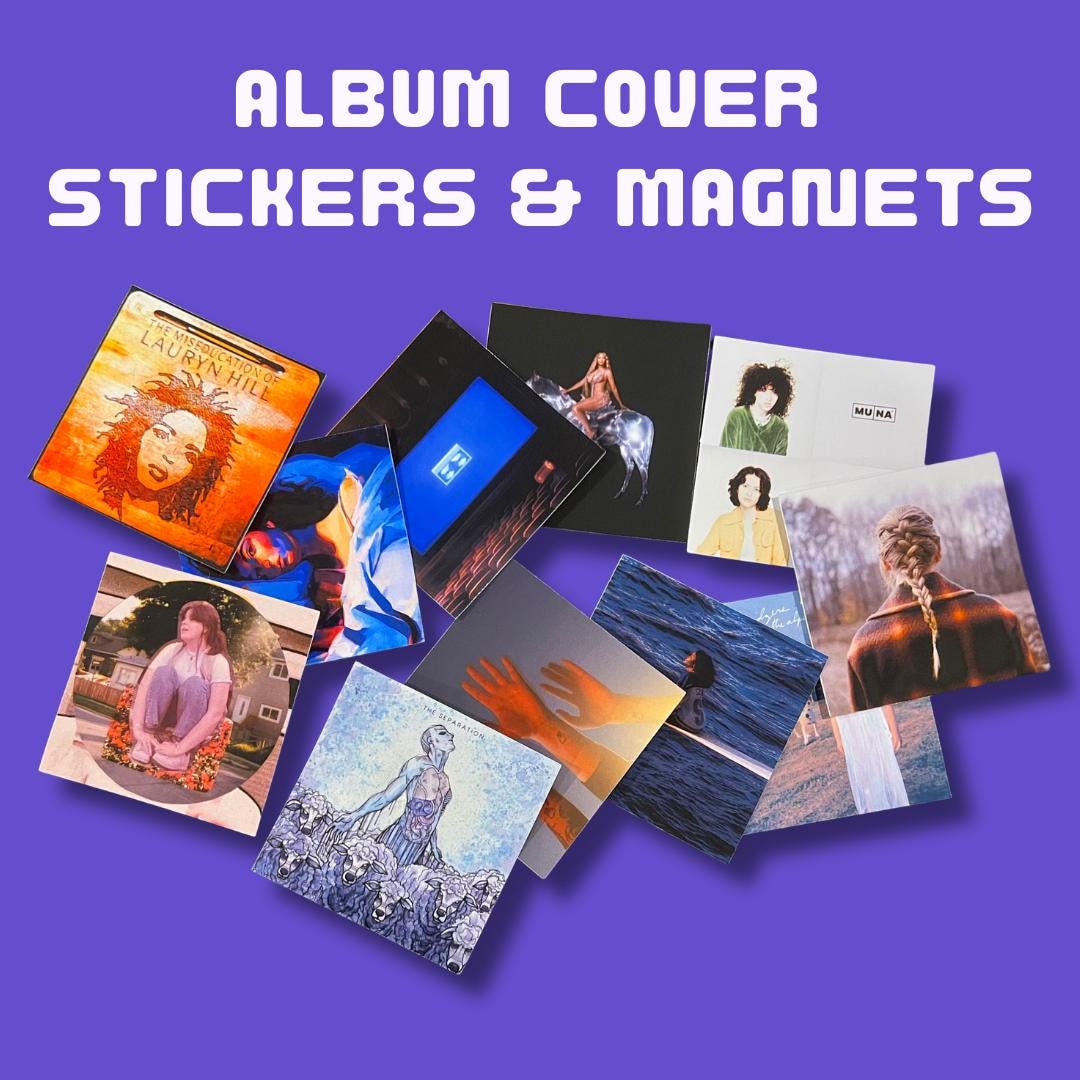 Custom Album Cover Stickers & Magnets, 2.5 Inch Stickers or Magnet of ...