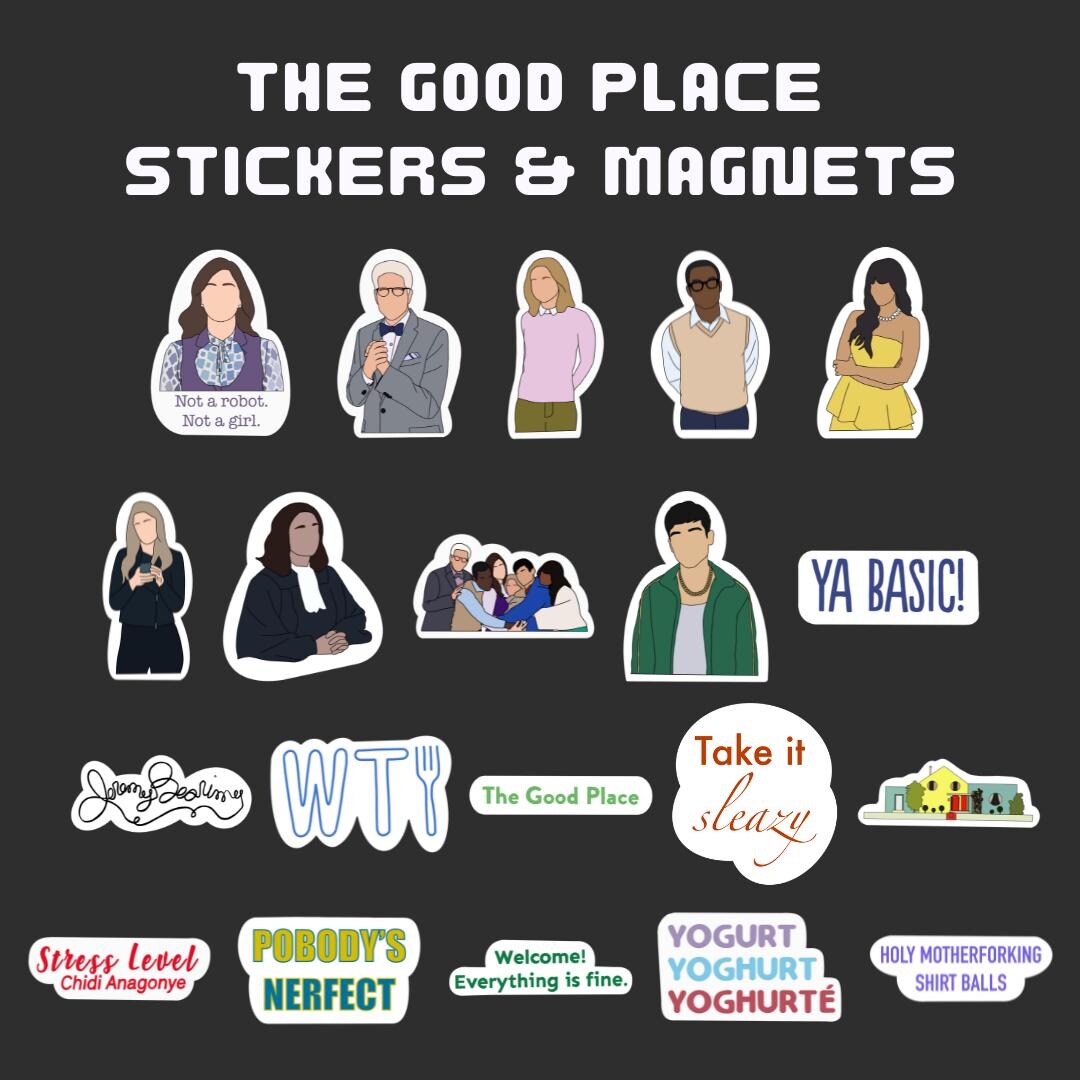 The Good Place Sticker & Magnet Set - Etsy