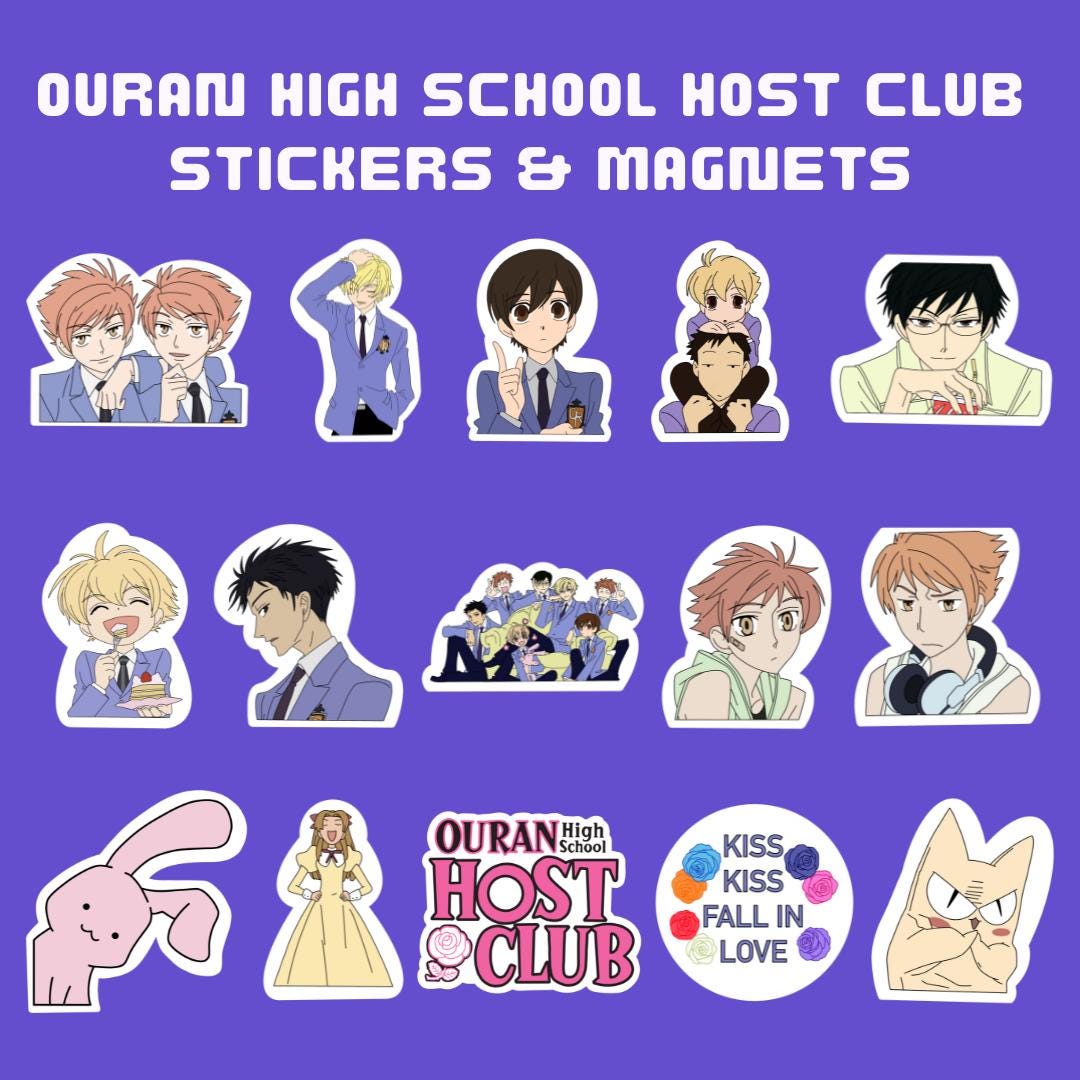 Ouran High School Host Club Sticker & Magnet Set - Etsy