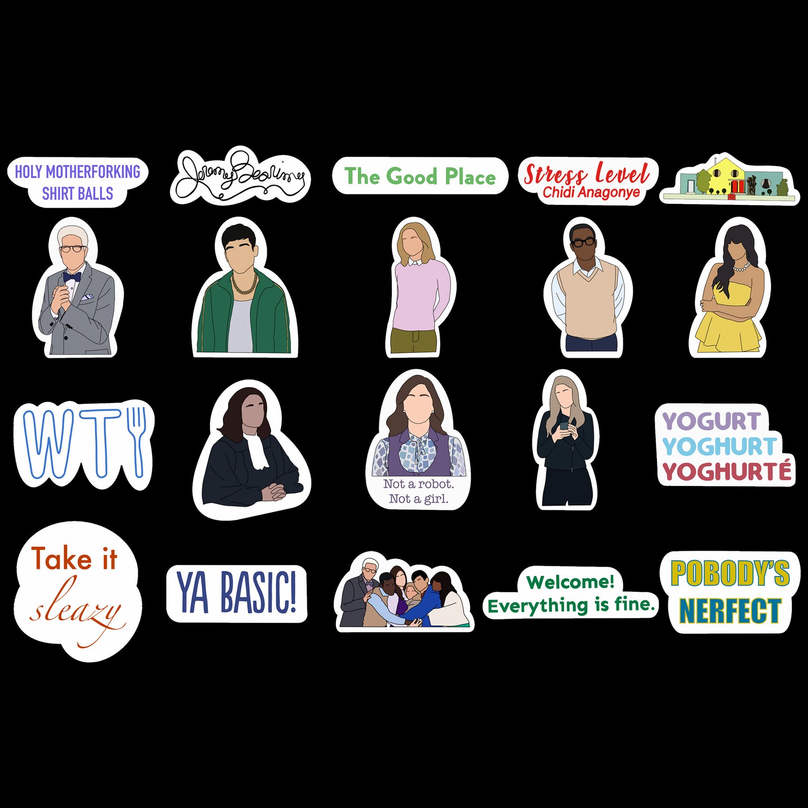 The Good Place Sticker Set - Etsy