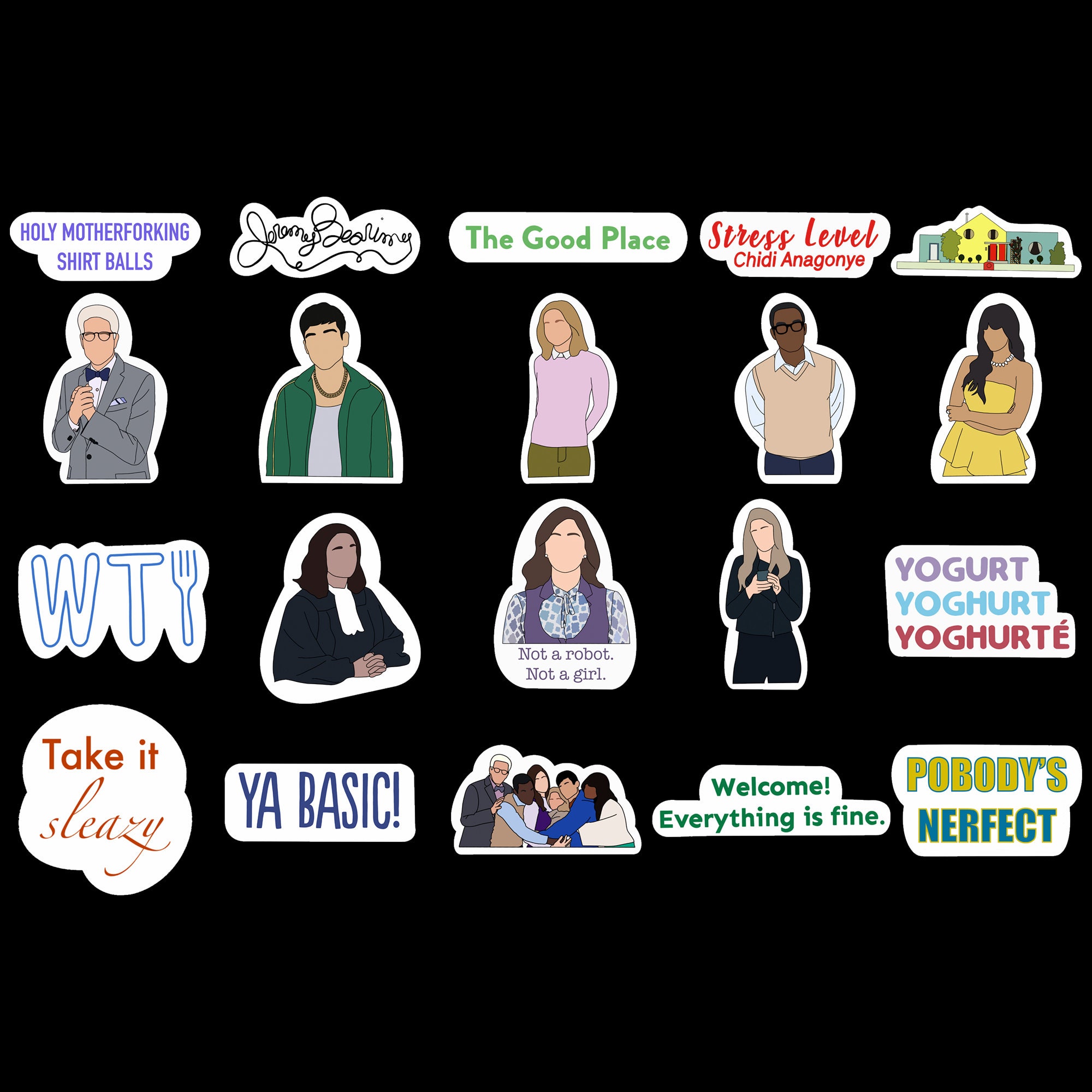 The Good Place Sticker Set - Etsy