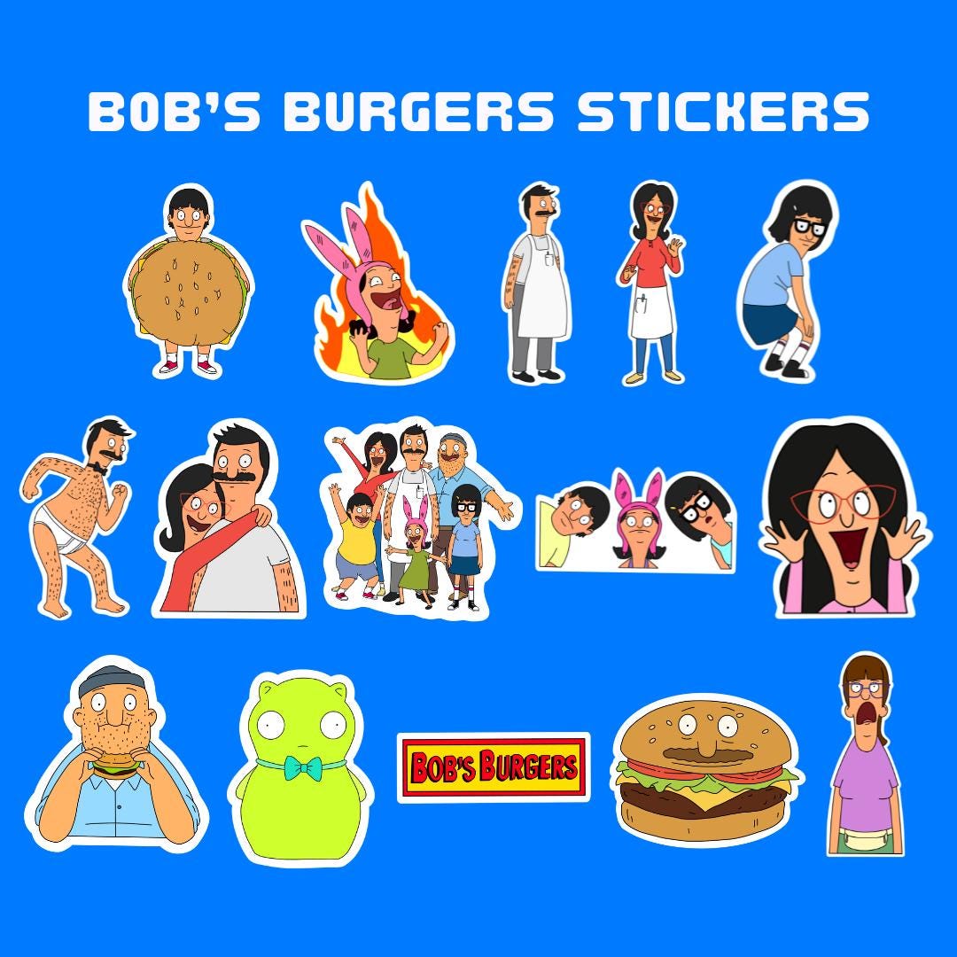 Bob's Burgers Sticker Set - Etsy