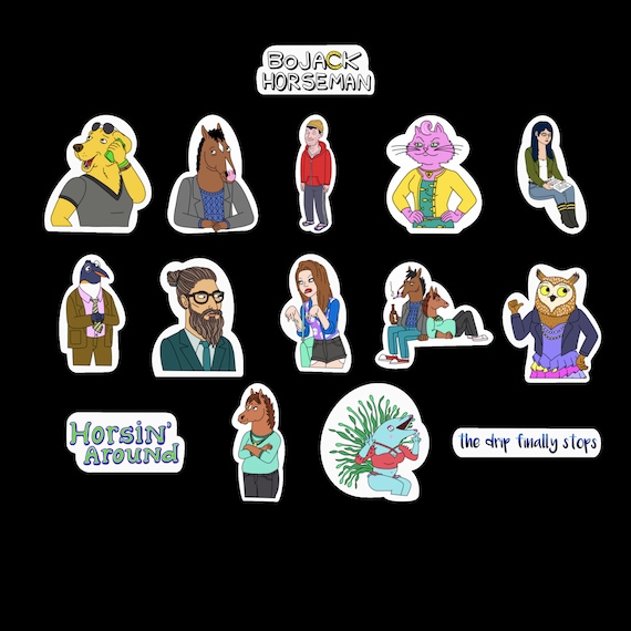Bojack Horseman Sticker Set | Etsy