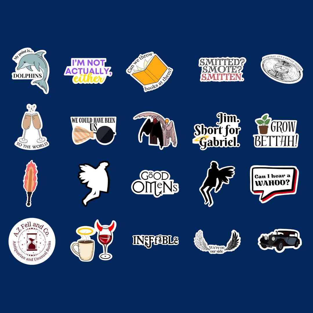 Good Omens Sticker Set - Etsy