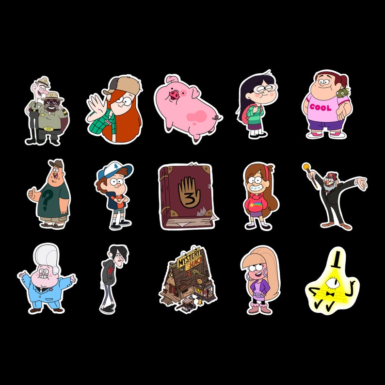 Gravity Falls Sticker Set - Etsy