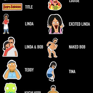 Bob's Burgers Sticker Set - Etsy
