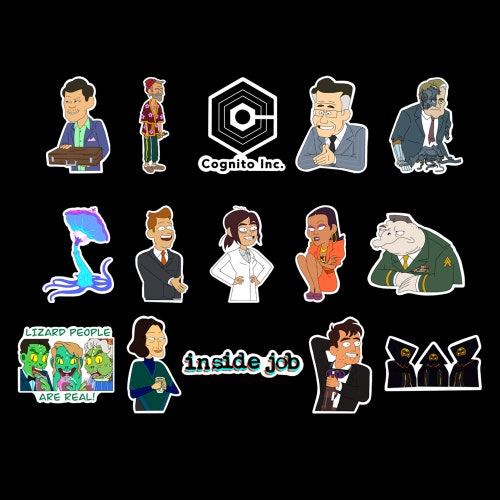 Inside Job Sticker Set - Etsy