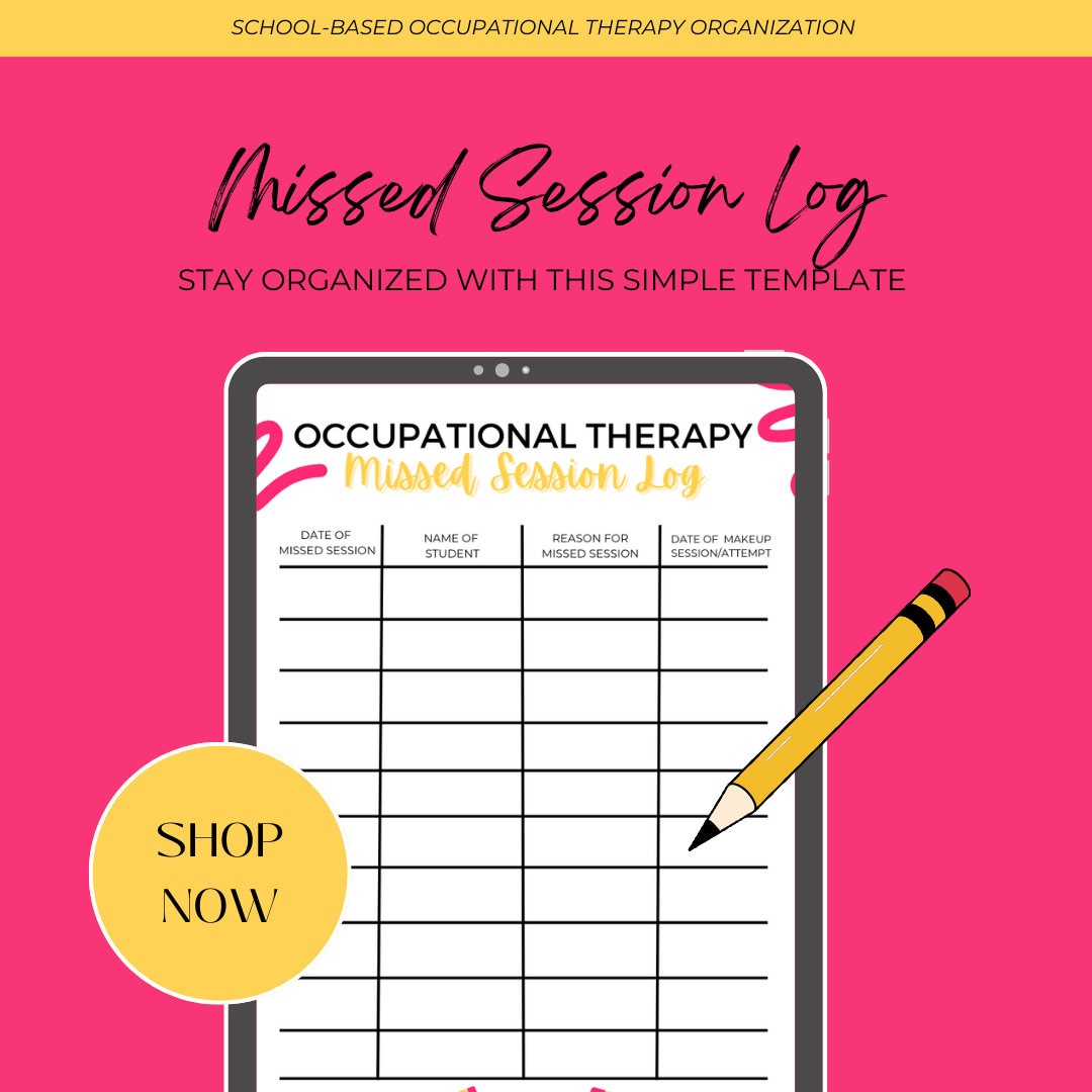 OT Missed Sessions Log - Etsy