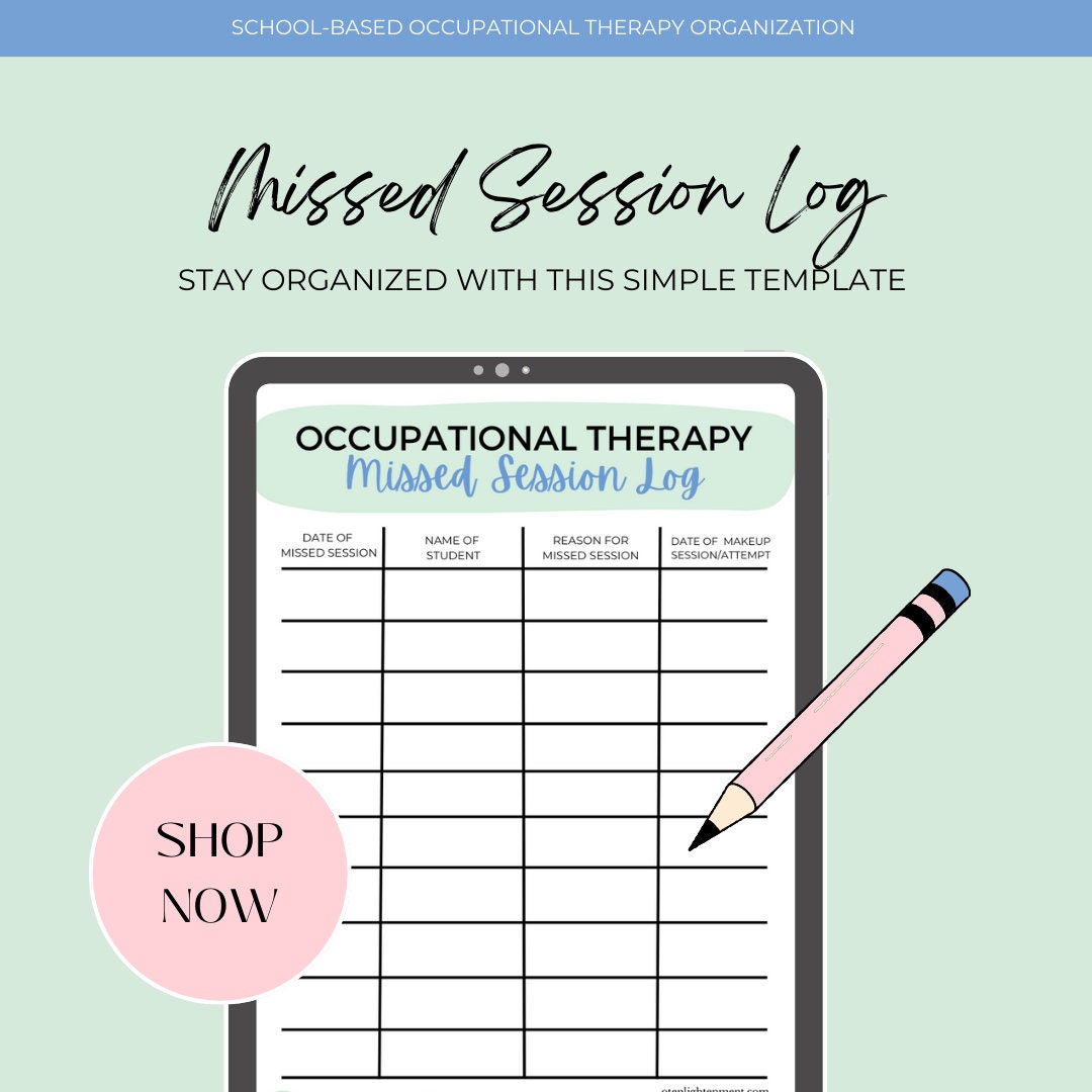 OT Missed Sessions Log - Etsy