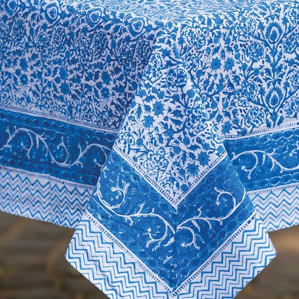 Block Print Tablecloth - Etsy