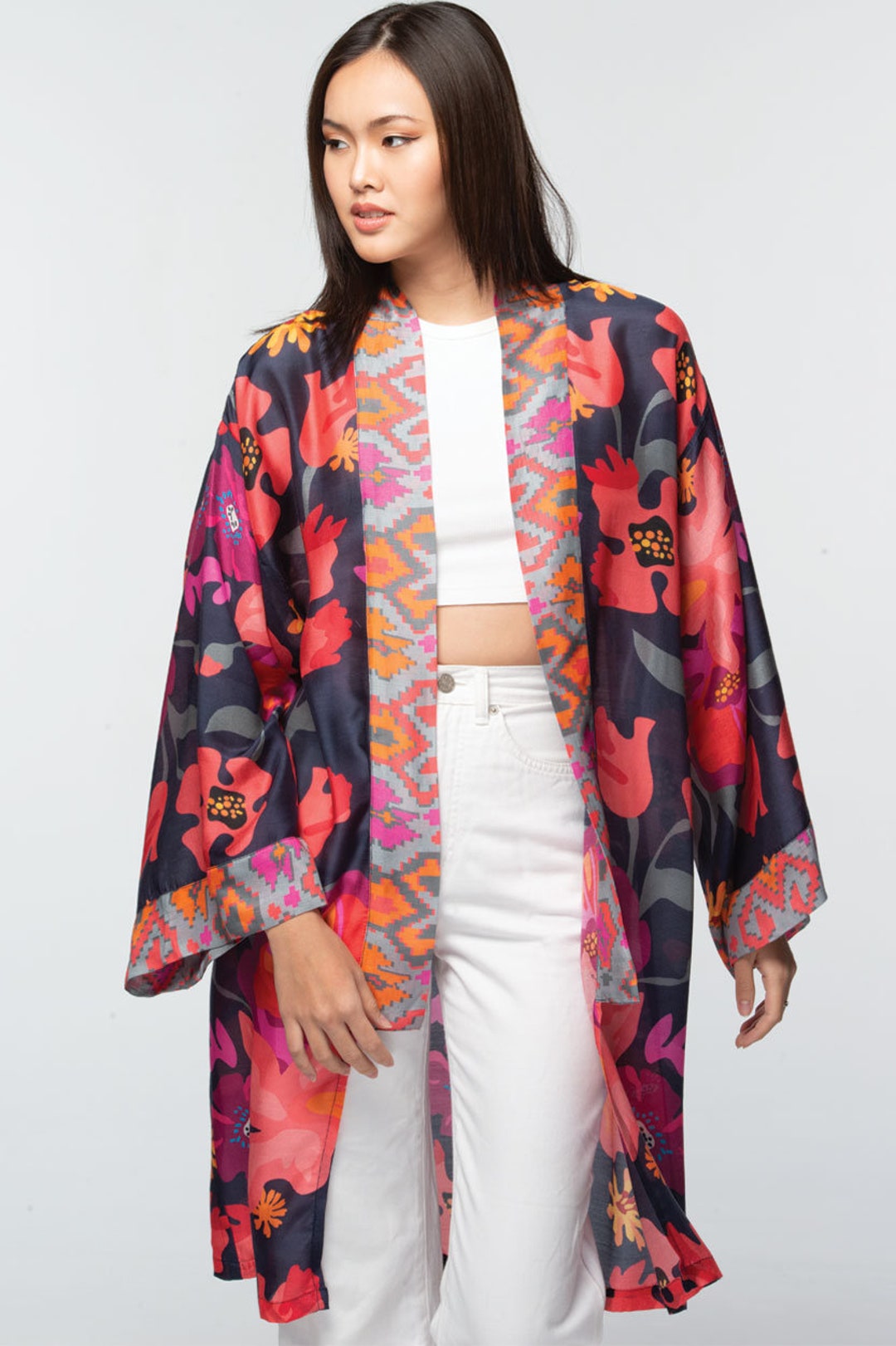 Mailini Floral Kimono Robe - Etsy