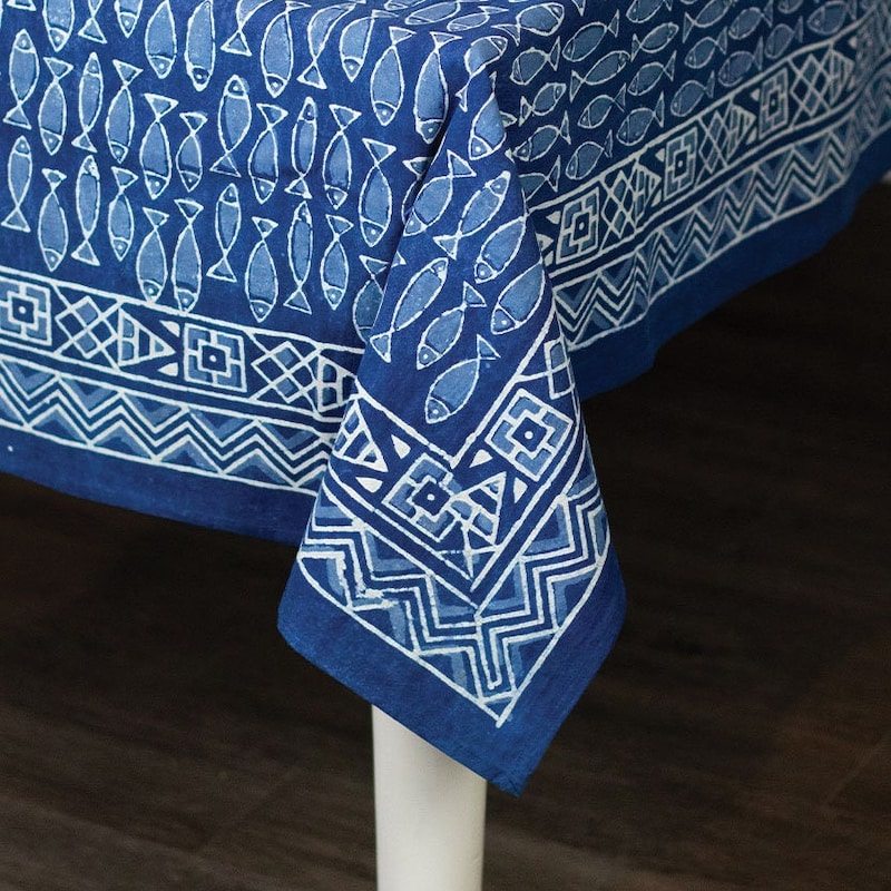 Block Print Tablecloth - Etsy
