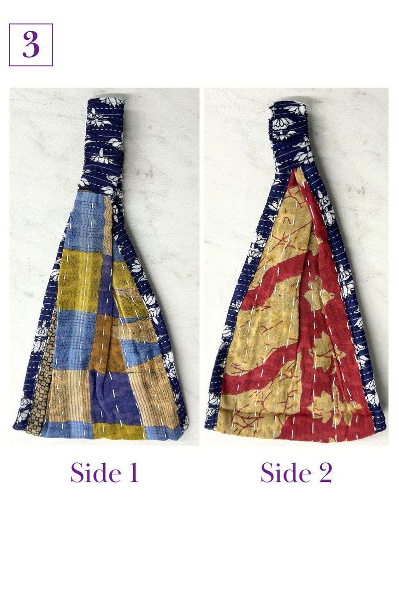 Reversible Kantha Headband: Assorted Colors - Etsy