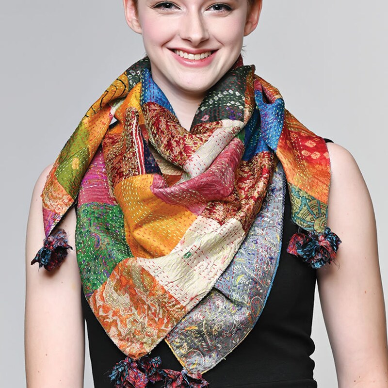 Indian Silk Scarf - Etsy