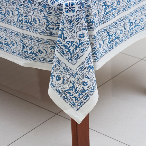 Blue Tablecloth - Etsy