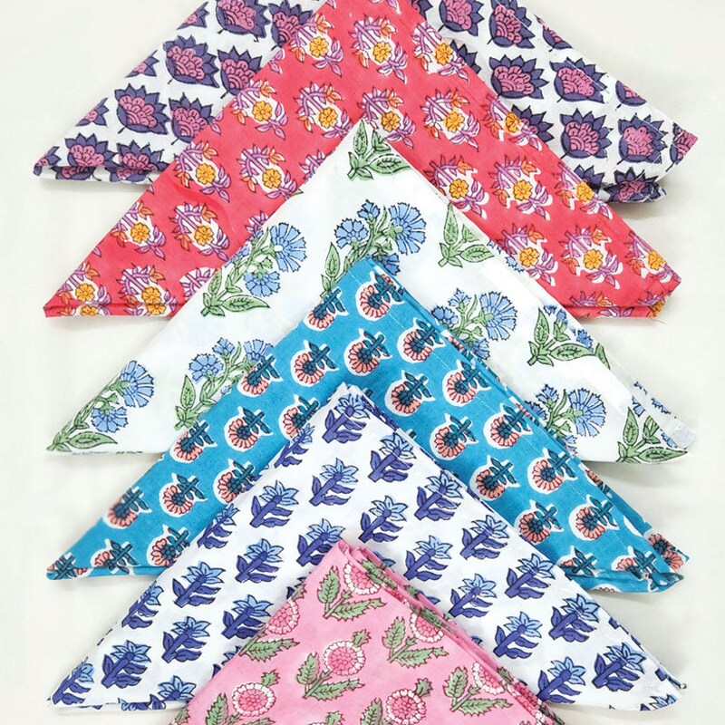 Block Print Napkins - Etsy