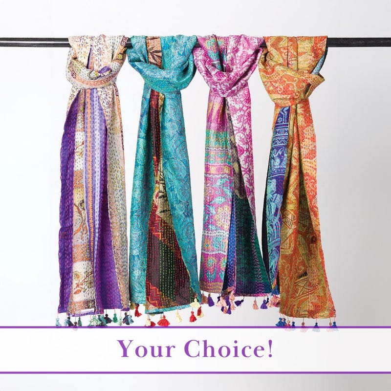 Indian Silk Scarf - Etsy