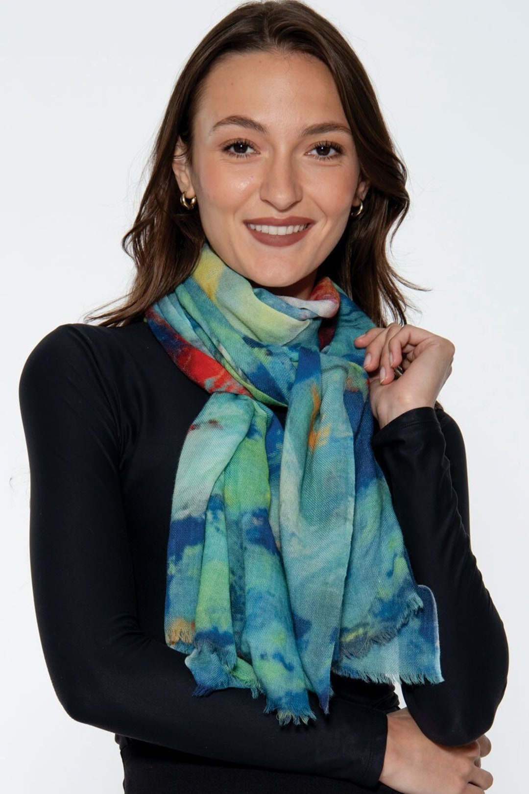 Reena Blue Wool Wrap - Etsy