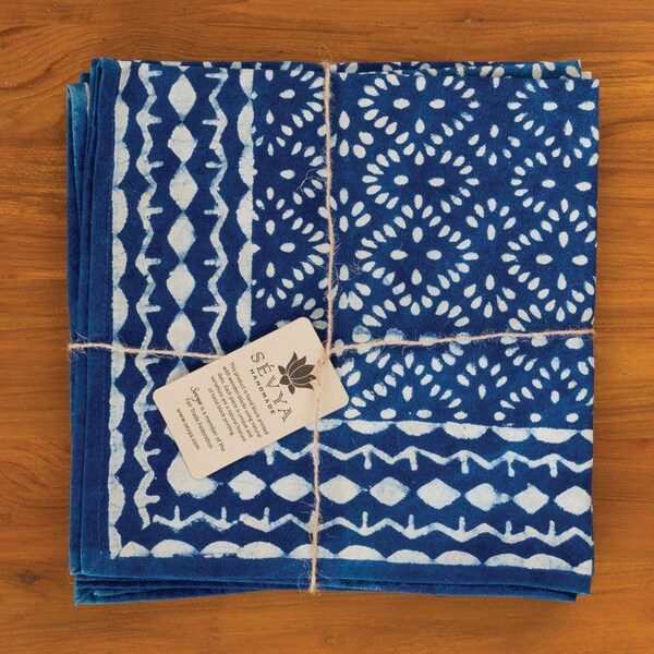 Block Print Napkins - Etsy