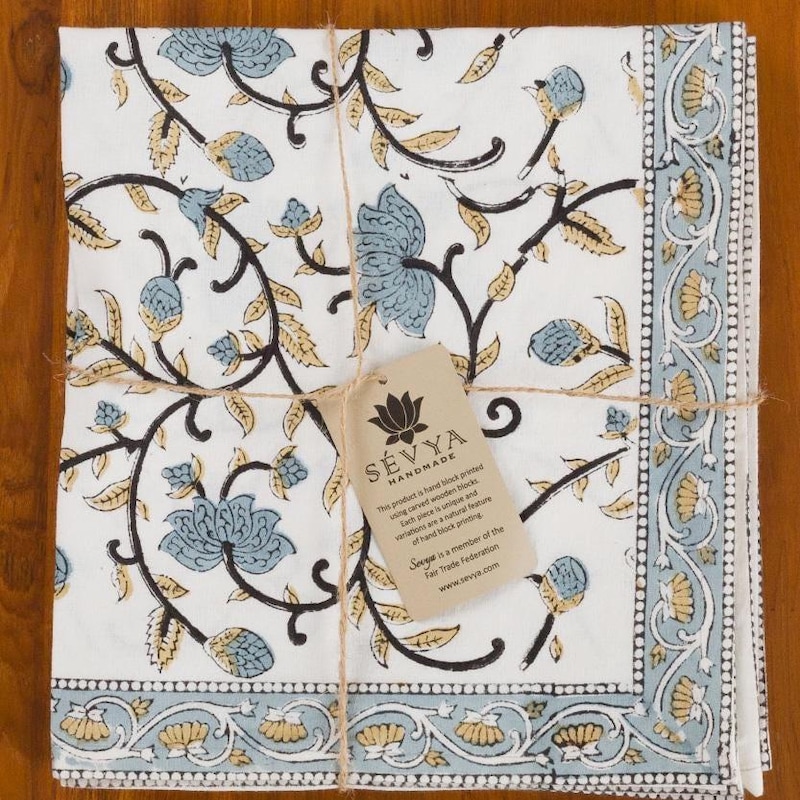 Block Print Napkins - Etsy