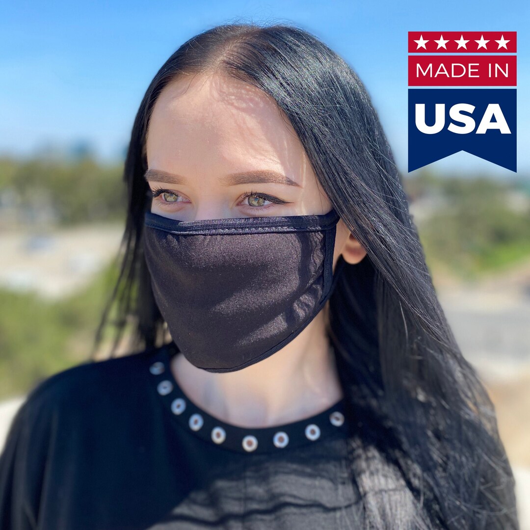 5 PACK Cotton Face Mask Double Layer, Handmade in USA Same Day Shipping ...