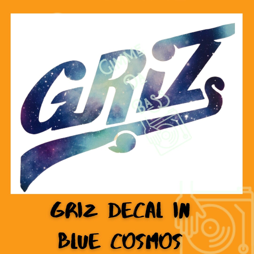 Griz Vinyl Decal, Griz Car Decal, EDM Decal for Laptop, Rave Decal ...