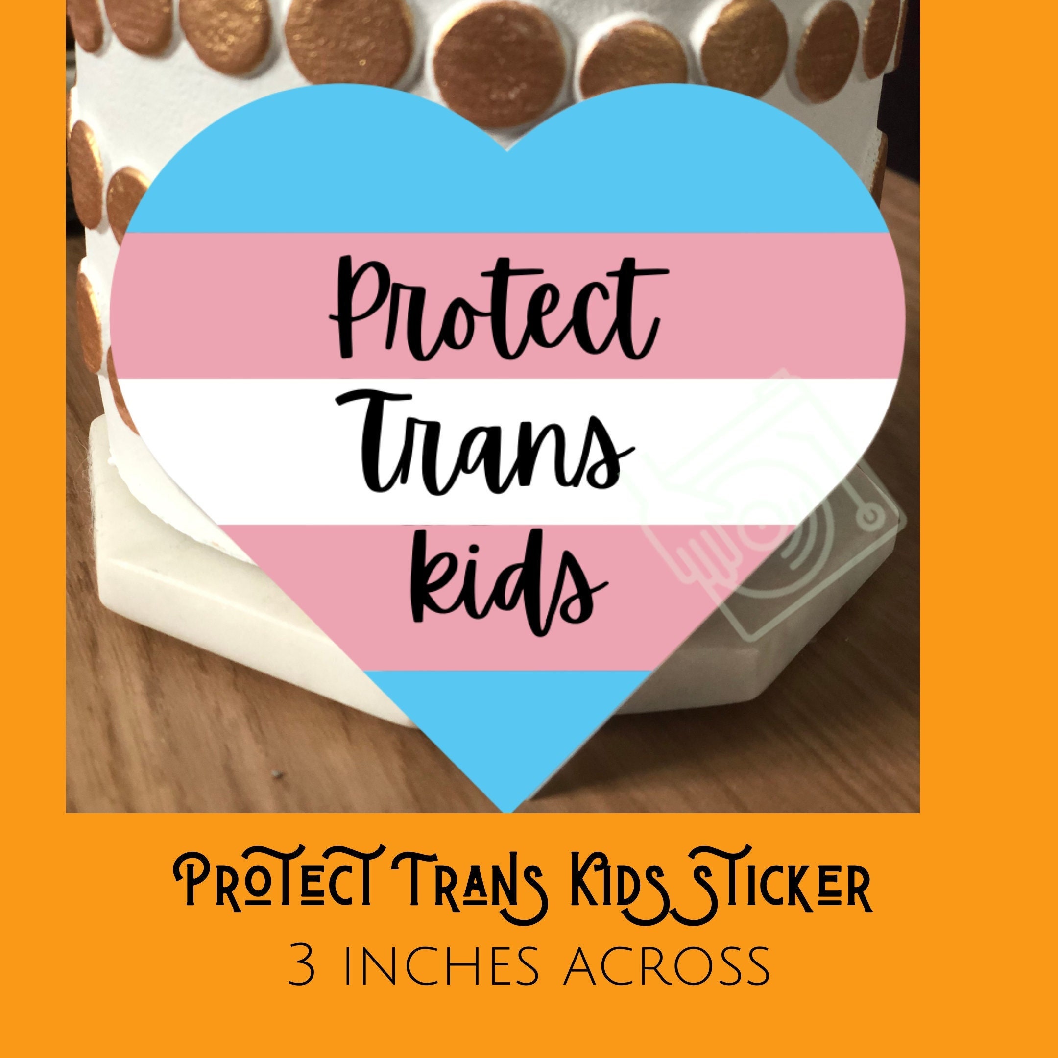 Protect Trans Kids Sticker, Gift for Ally, LGBTQ Sticker, Large Sticker ...