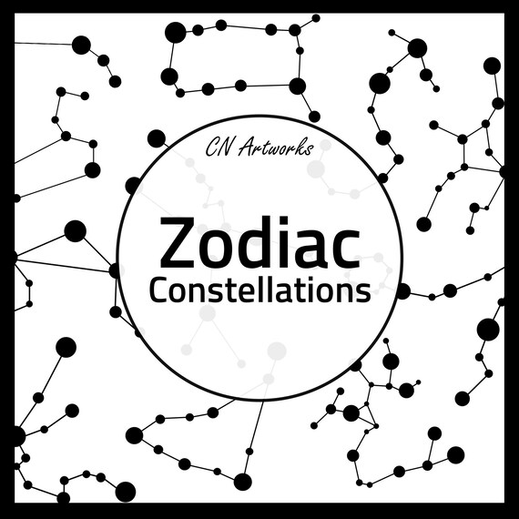 Zodiac Constellations Zodiac signs Horoscope Stars signs | Etsy