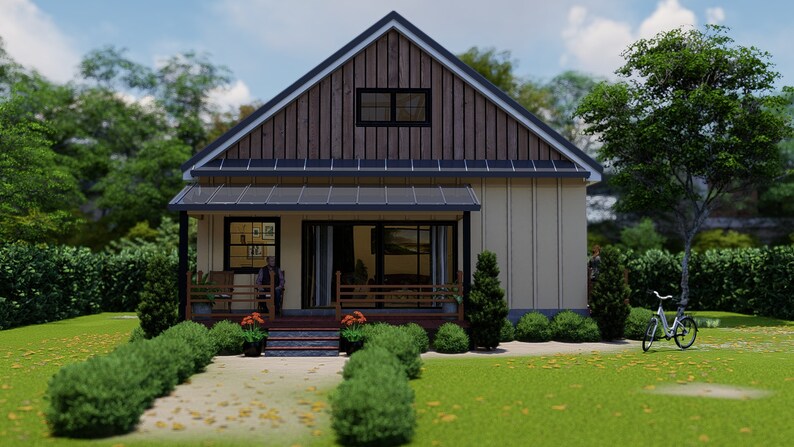 Custom 790 Sq.ft Farmhouse Plans 2 Bed Room & 1 Bath Room | Etsy