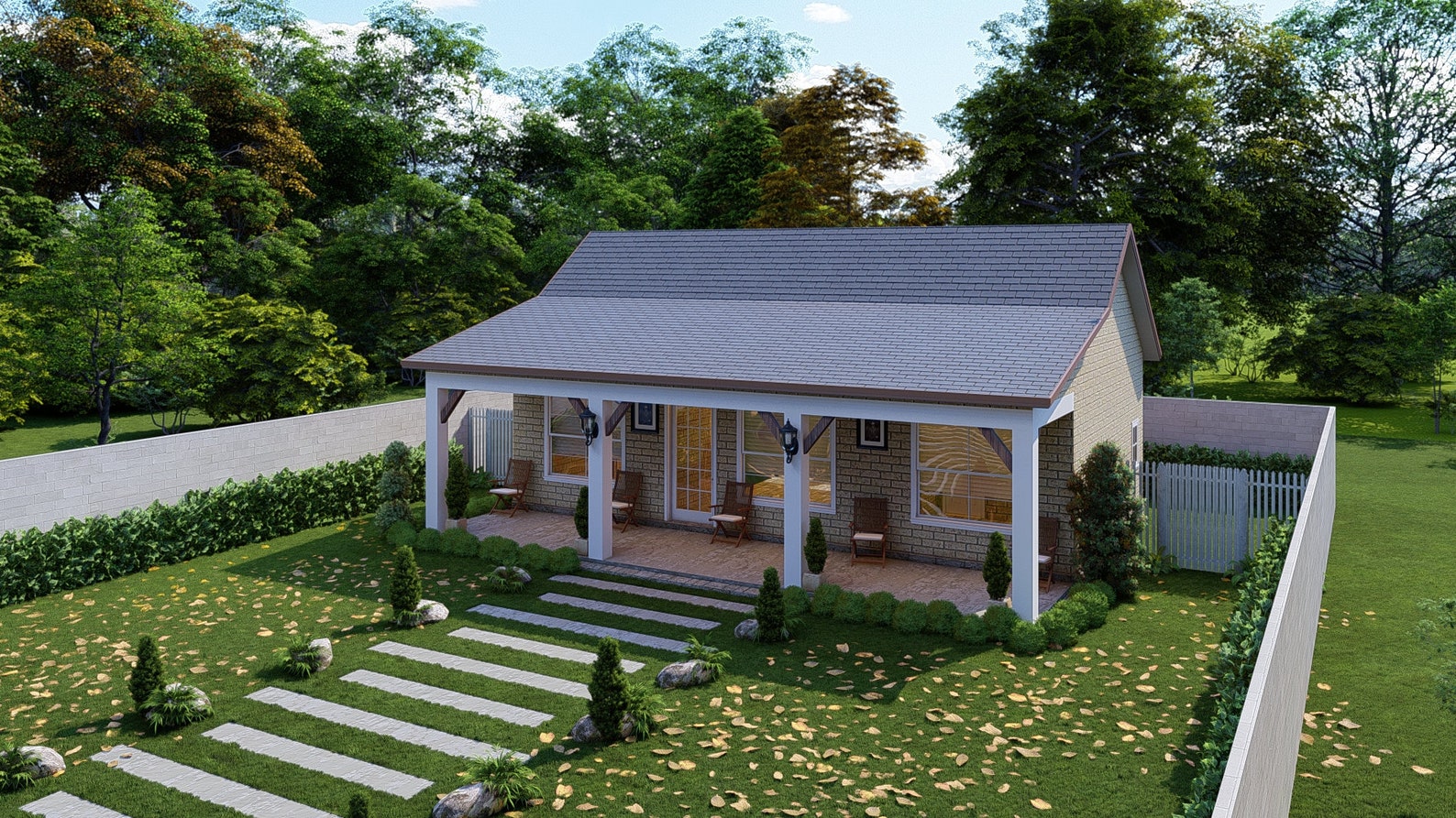 Modern Farmhouse Plans 2 Bedroom & 2 Bathroom With Free - Etsy