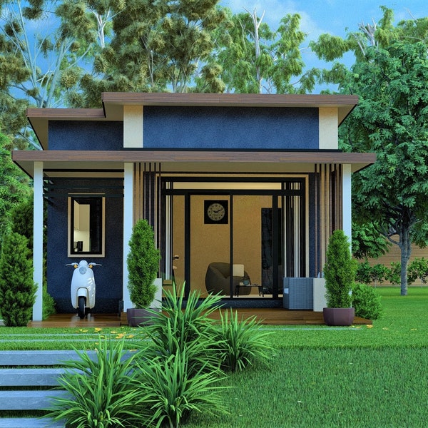 Modern House Plans - Etsy