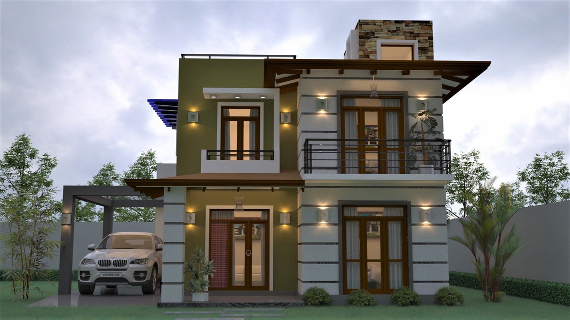 Custom Modern House Plans Home Floor Plans Cabin Cottage | Etsy