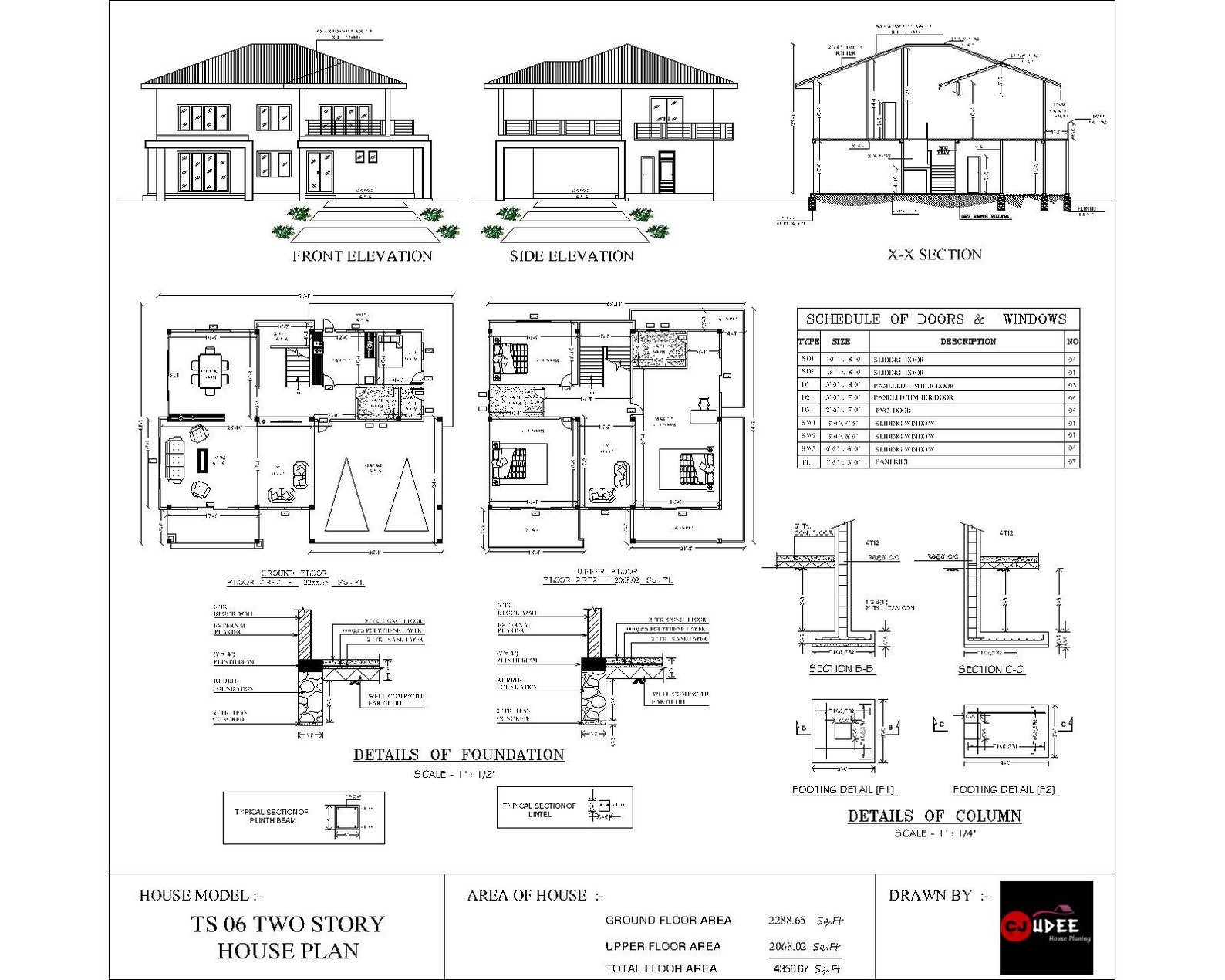 Custom Modern House Home Building Two Story Plans 5 Bedroom & - Etsy